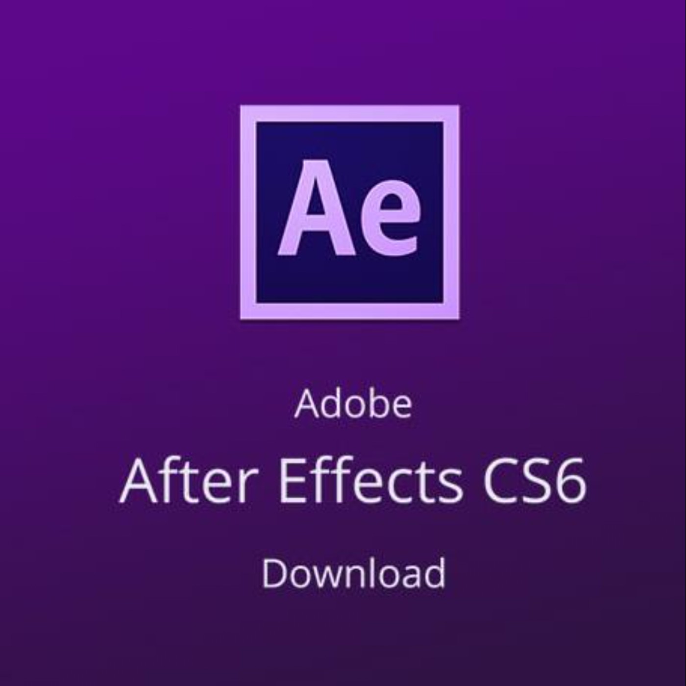 Adobe After Effects Cs6 Logo