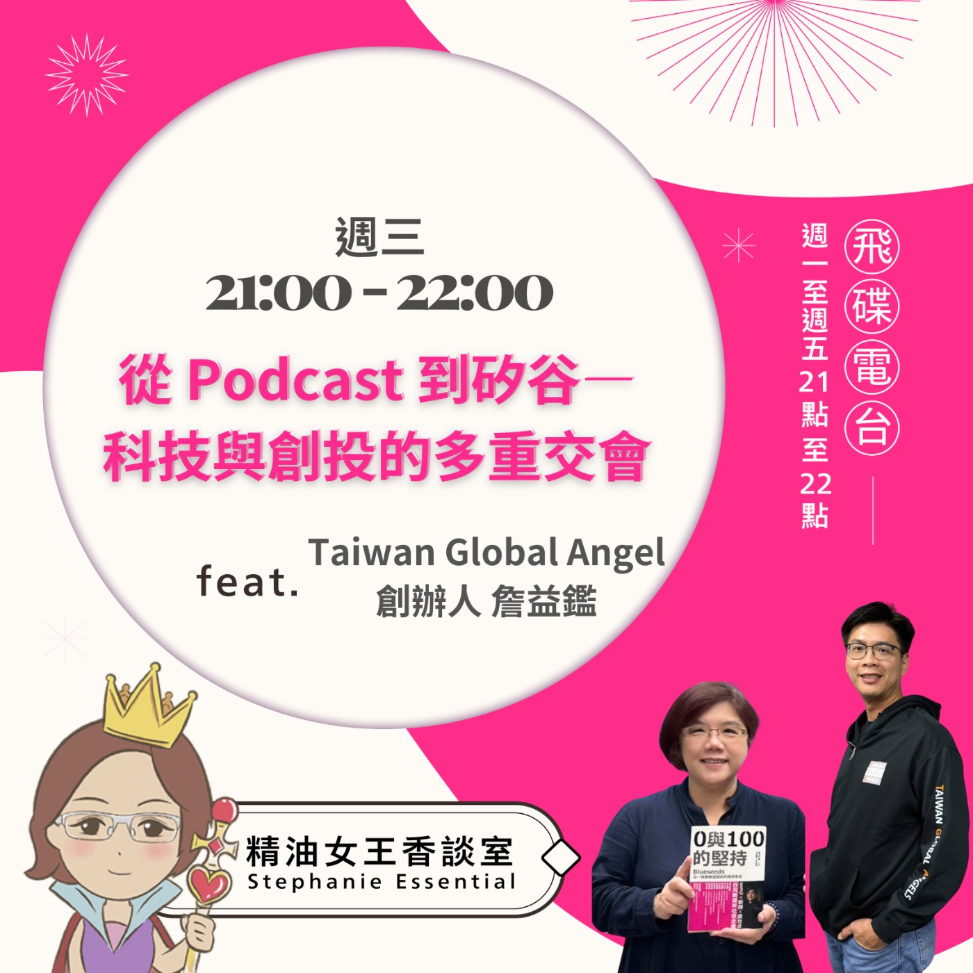 《精油女王香談室》2024.12.11 Taiwan Global Angels 創辦人 詹益鑑 | 飛碟電台 | Podwise